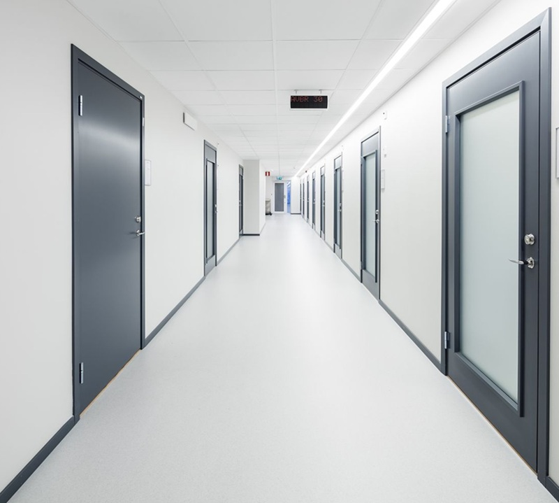 Single Leaf Swing Steel Fire Door with Glass